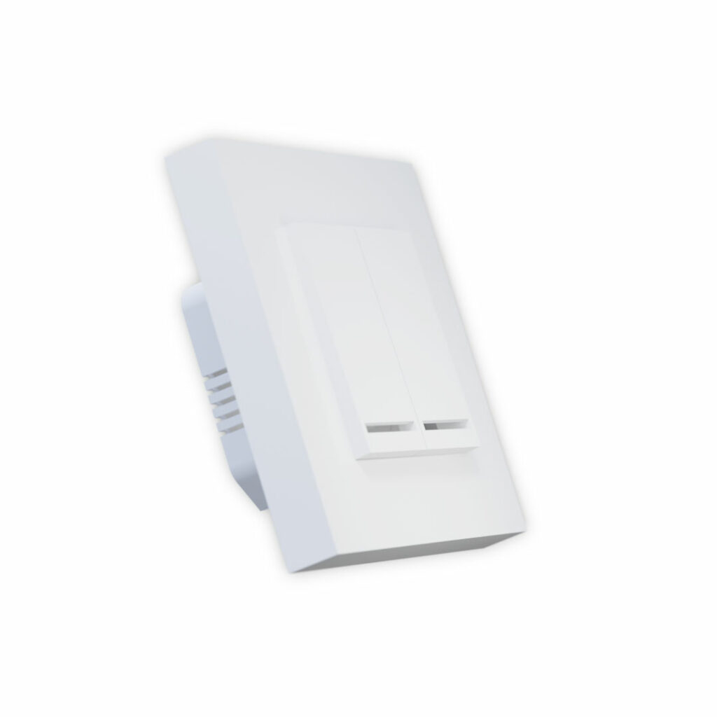 WiFi MQTT Smart Wall Switch 2 Gang (Neutral Required) - Intelka